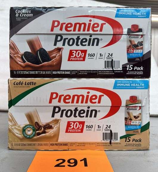 (2) BOXES OF PREMIER PROTEIN SHAKES - Earl's Auction Company
