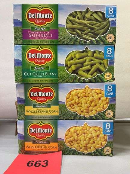 (4) BOXES OF DEL MONTE VEGETABLES - Earl's Auction Company