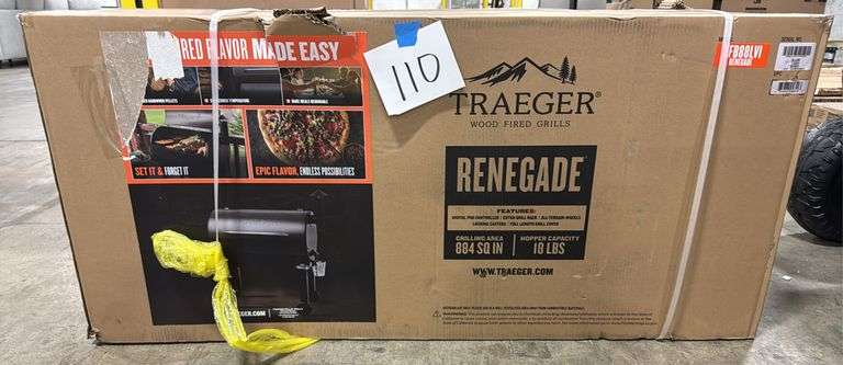 TRAEGER RENEGADE GRILL IN BOX - Earl's Auction Company