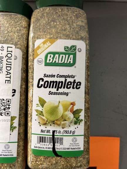 (5) BOTTLES OF BADIA COMPLETE SEASONING - Earl's Auction Company