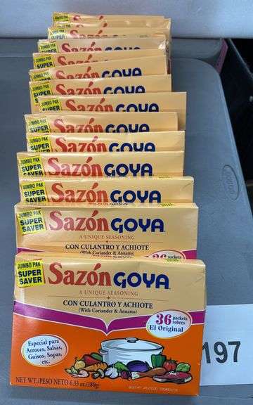 (15) PACKS OF SAZON GOYA SEASONING - Earl's Auction Company