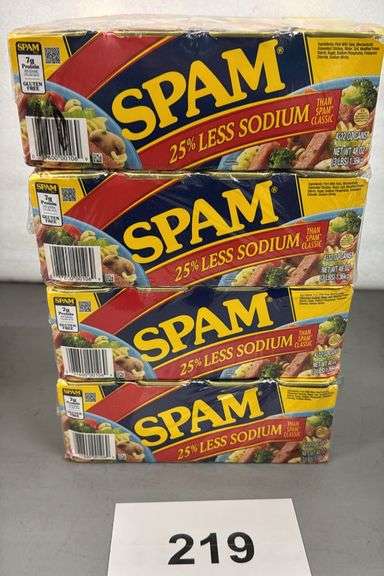 (4) PACKS OF SPAM - Earl's Auction Company