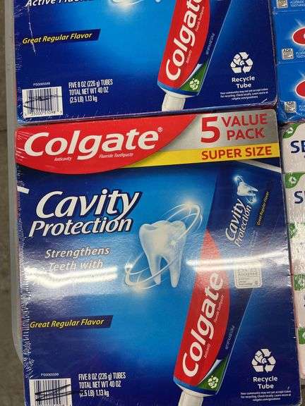 (6) PACKS OF TOOTHPASTE - COLGATE, CREST & SENSODYNE - Earl's Auction ...