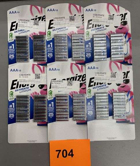 (6) PACKS OF ENERGIZER BATTERIES - Earl's Auction Company