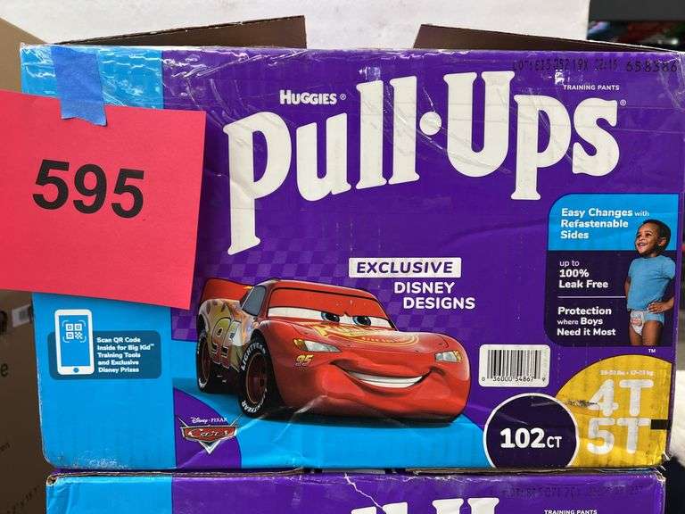 (2) BOXES OF HUGGIES PULL UPS DIAPERS - SIZE 4T/5T - Earl's Auction Company