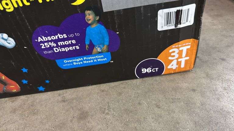 (1) BOX OF PULL UPS DIAPERS - SIZE 3T/4T - Earl's Auction Company