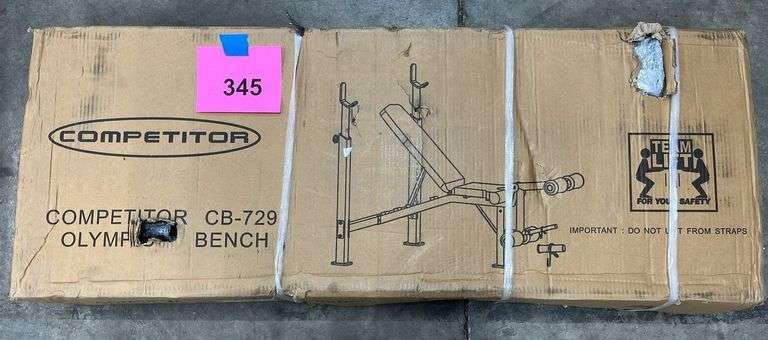 COMPETITOR OLYMPIC BENCH IN BOX - Earl's Auction Company