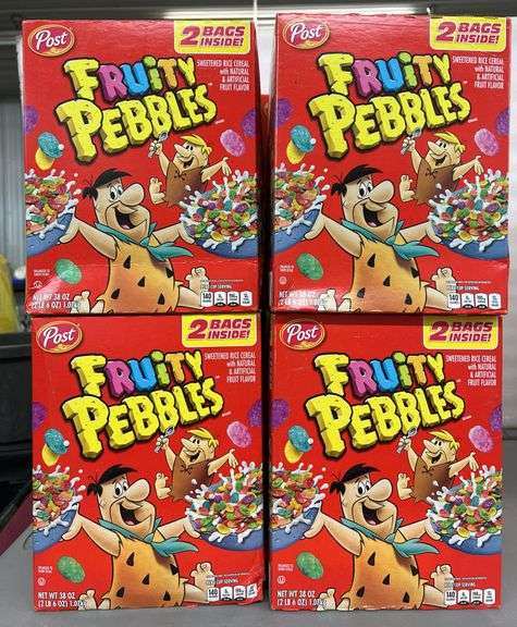 (4) BOXES OF FRUITY PEBBLES - Earl's Auction Company
