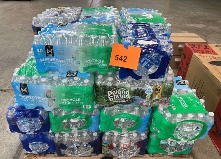 APPROX 21 PACKS OF ASSORTED BOTTLED WATER - Earl's Auction Company