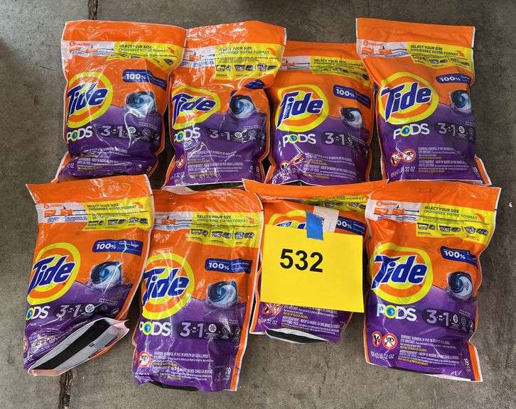 (8) PACKS OF TIDE PODS - Earl's Auction Company