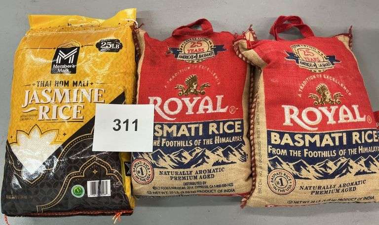 (3) BAGS OF RICE - Earl's Auction Company