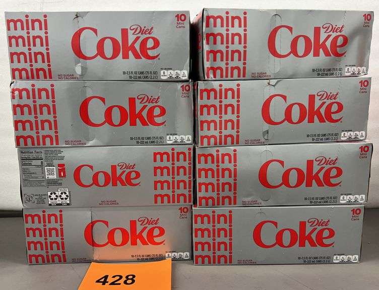 (8) BOXES OF DIET COKE MINI - Earl's Auction Company