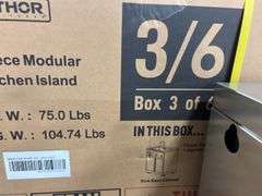 AS IS - THOR MODULAR KITCHEN ISLAND IN BOXES (NOT FULL SET) - Earl's ...