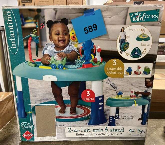 INFANTINO 2-IN-1 SIT, SPIN & STAND IN BOX - Earl's Auction Company