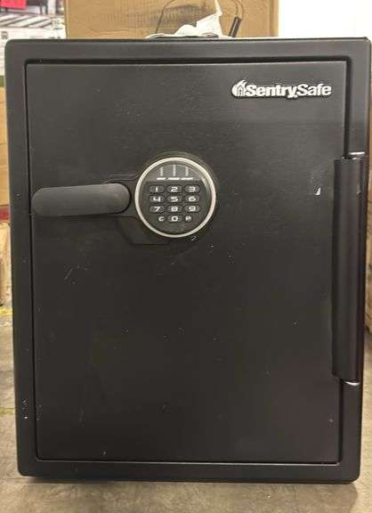 SENTRY SAFE W/ FACTORY COMBO - BLACK - Earl's Auction Company