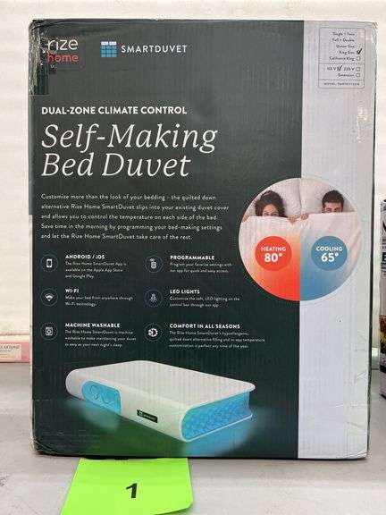 RIZE HOME KING SIZE SELF MAKING BED DUVET IN BOX - Earl's Auction Company