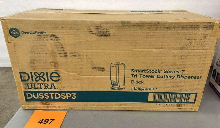 DIXIE SMARTSTOCK TRI TOWER CUTLERY DISPENSER IN BOX - Earl's Auction ...
