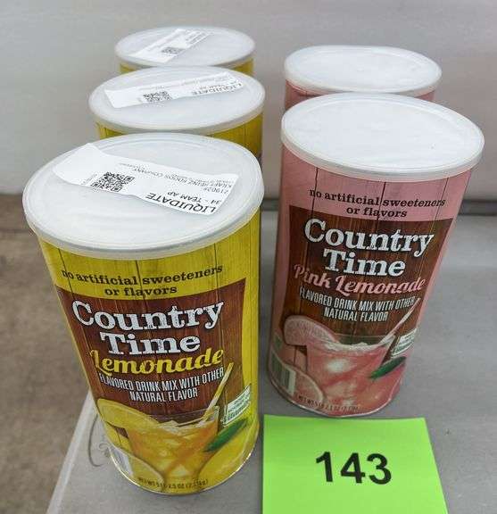 (5) CANS OF COUNTRY TIME LEMONADE - Earl's Auction Company
