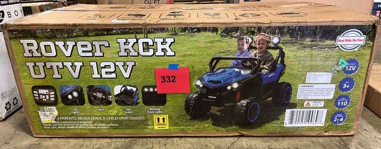 ROVER KCK KIDS 12V UTV RIDE ON IN BOX - Earl's Auction Company
