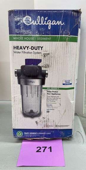 CULLIGAN HEAVY DUTY WATER FILTRATION SYSTEM IN BOX - Earl's Auction Company
