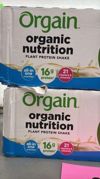 (2) BOXES OF ORGAIN NUTRITION SHAKES - Earl's Auction Company