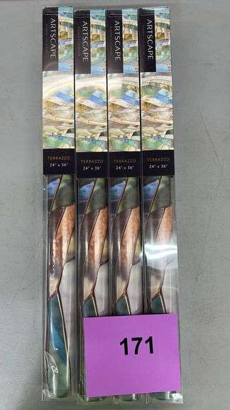 (4) ARTSCAPE WINDOW FILM DESIGNS IN BOXES - Earl's Auction Company
