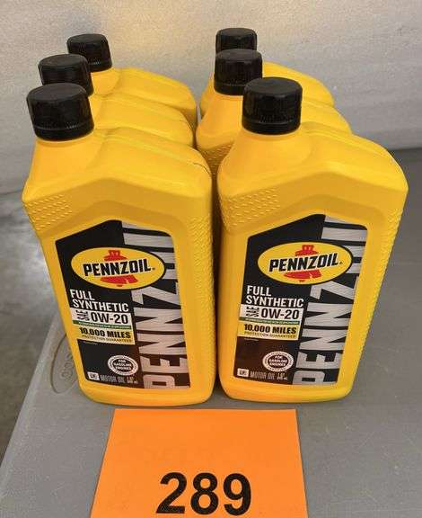 (6) BOTTLES OF PENNZOIL MOTOR OIL - Earl's Auction Company