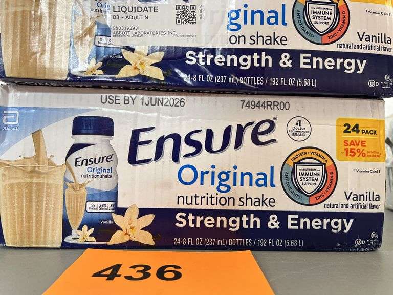 (2) BOXES OF ENSURE NUTRITION SHAKES - Earl's Auction Company