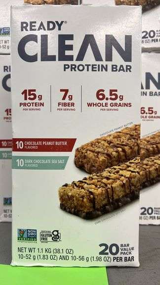 (5) BOXES OF READY CLEAN PROTEIN BARS - Earl's Auction Company