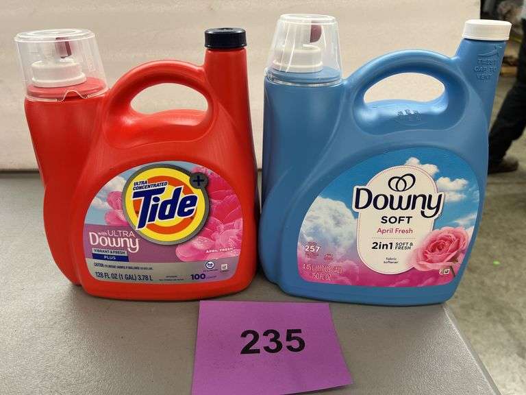 2PC LAUNDRY LOT - TIDE & DOWNY - Earl's Auction Company