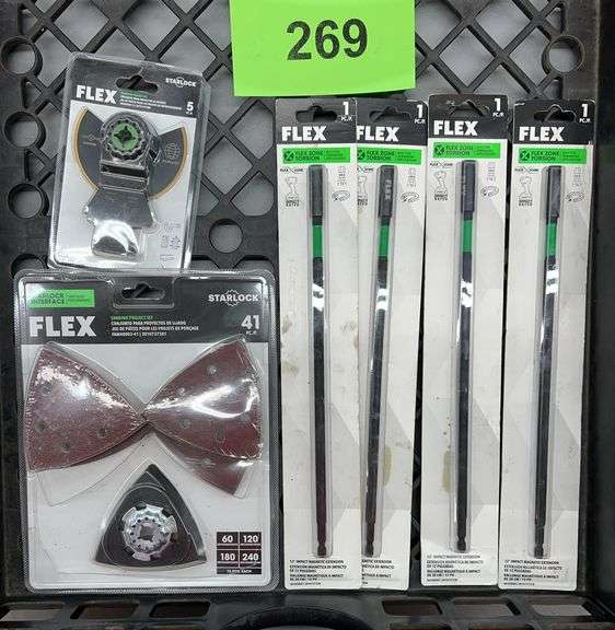 MISC LOT OF FLEX TOOL ITEMS - Earl's Auction Company