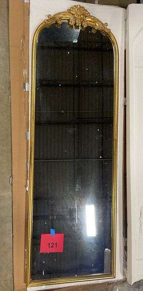 AZALEA PARK FILIGREE EASEL FULL LENGTH MIRROR - GOLD - Earl's Auction ...