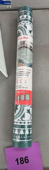 STYLEWELL 2FTx5FT VINYL RUNNER RUG - Earl's Auction Company