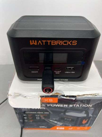 WATTBRICKS PORTABLE POWER STATION W/ BOX - Earl's Auction Company