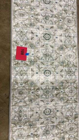 EVERWASH 83"x 30" WASHABLE RUNNER RUG - Earl's Auction Company