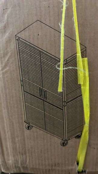 SEVILLE CLASSICS STORAGE CABINET IN BOX - Earl's Auction Company