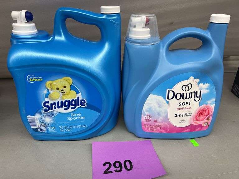 (2) JUGS OF FABRIC SOFTENER - SNUGGLE & DOWNY - Earl's Auction Company