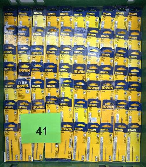 MISC LOT OF IRWIN DRILL BITS - Earl's Auction Company
