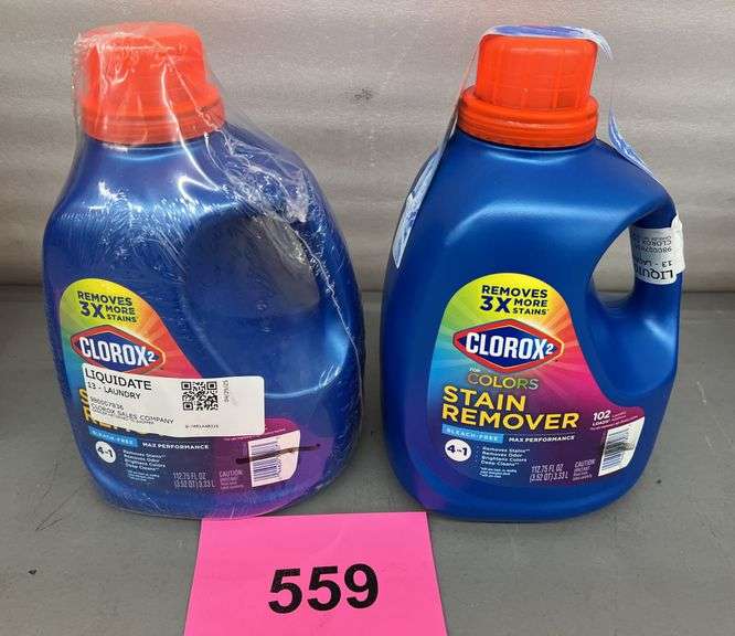 (2) JUGS OF CLOROX COLORS STAIN REMOVER - Earl's Auction Company