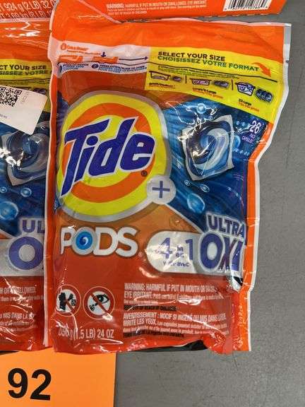 BOX OF TIDE PODS & (4) BAGS - Earl's Auction Company