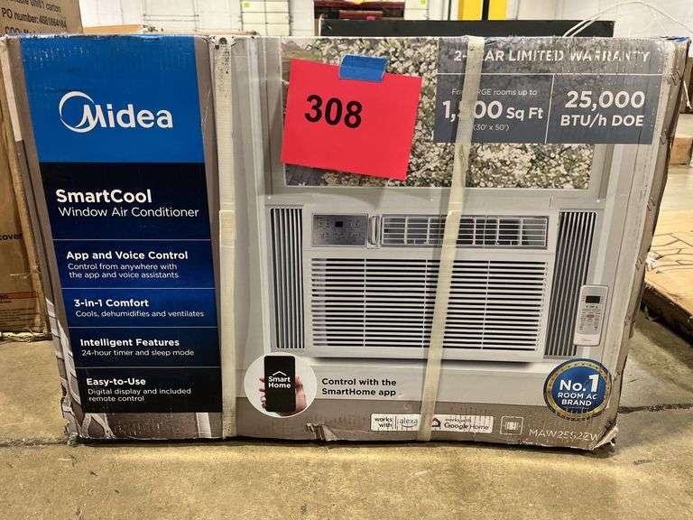 MIDEA WINDOW AIR CONDITIONER IN BOX - Earl's Auction Company