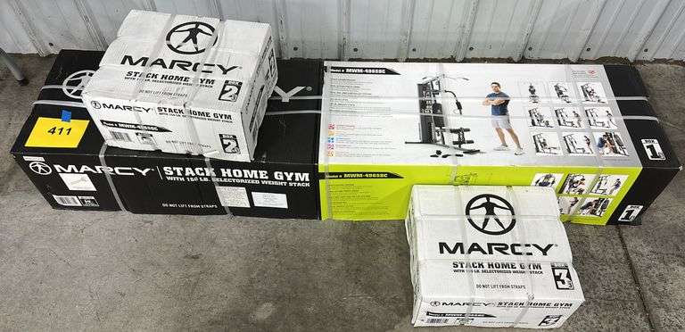 MARCY STACK HOME GYM IN BOXES - Earl's Auction Company
