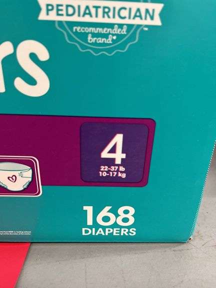 (2) BOXES OF PAMPERS DIAPERS SIZE 4 - Earl's Auction Company