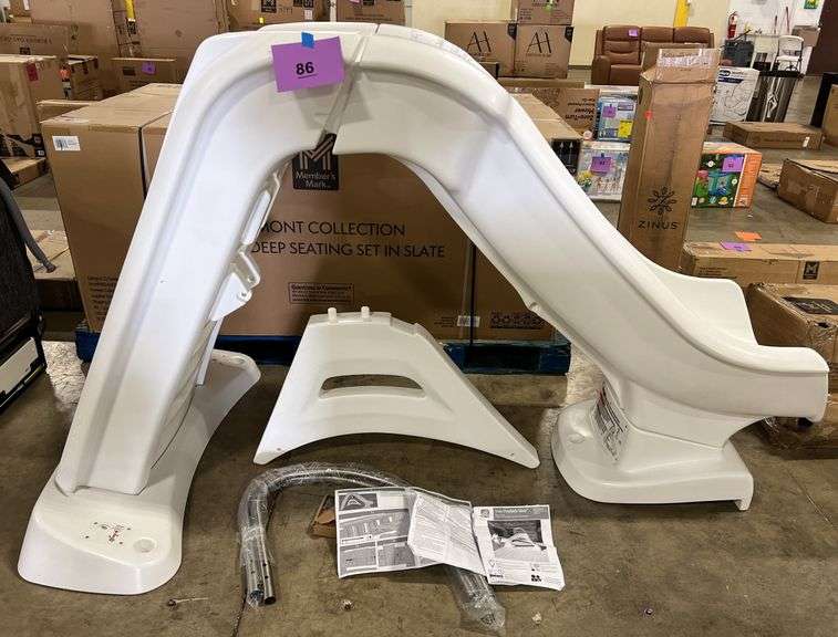 STEP 2 VERO POOLSIDE SLIDE - WHITE - Earl's Auction Company
