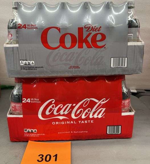 (2) PACKS OF DRINKS - COCA COLA & DIET COKE - Earl's Auction Company