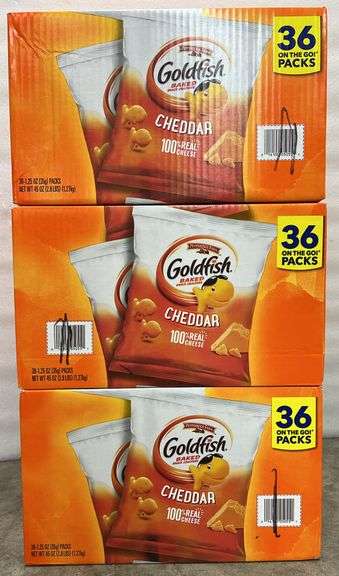 (3) BOXES OF GOLDFISH - Earl's Auction Company