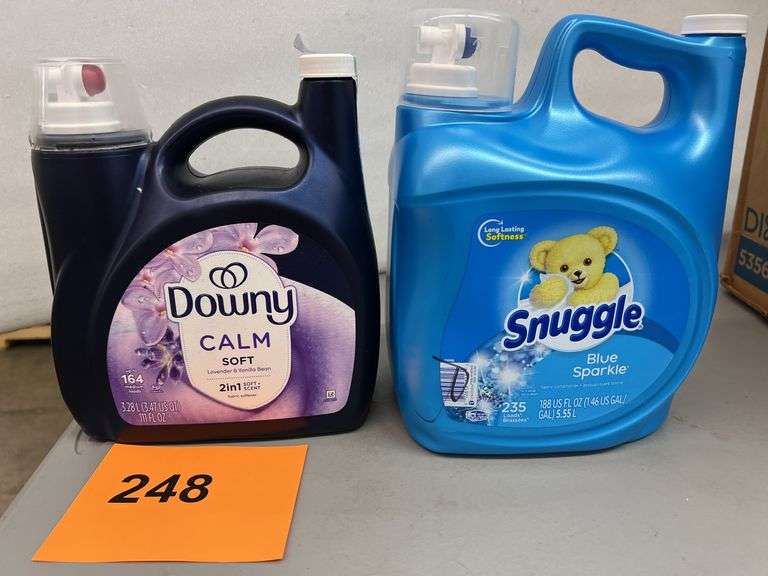 (2) JUGS OF FABRIC SOFTENER - SNUGGLE & DOWNY - Earl's Auction Company