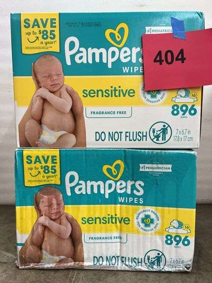(2) BOXES OF PAMPERS BABY WIPES - Earl's Auction Company
