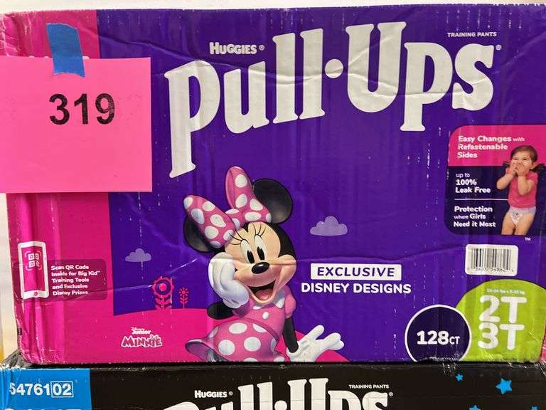 (2) BOXES OF HUGGIES PULL UPS DIAPERS - SIZE 2T/3T - Earl's Auction Company