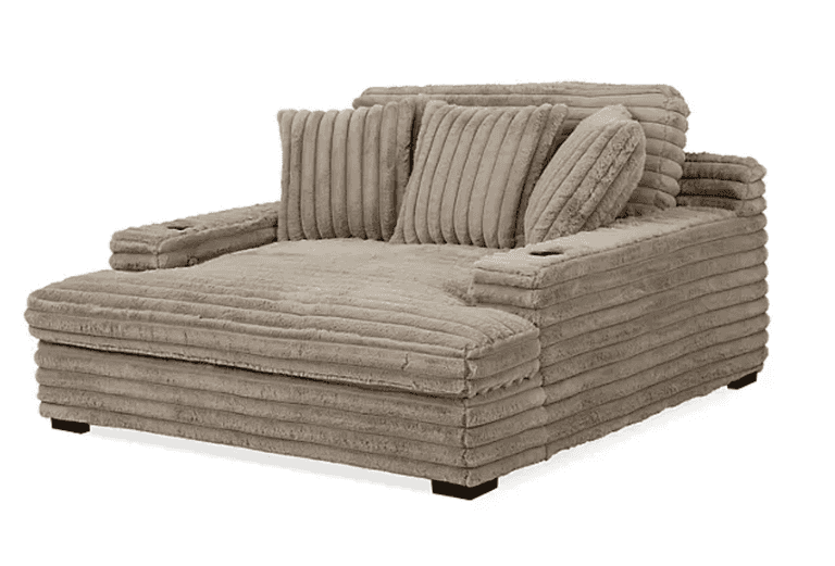 CHEERS OVERSIZED COZY CHAISE IN BOX - BEIGE - Earl's Auction Company